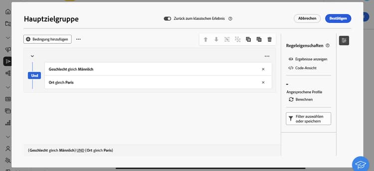 Erstellen eines Callcenter-Versands | Adobe Campaign