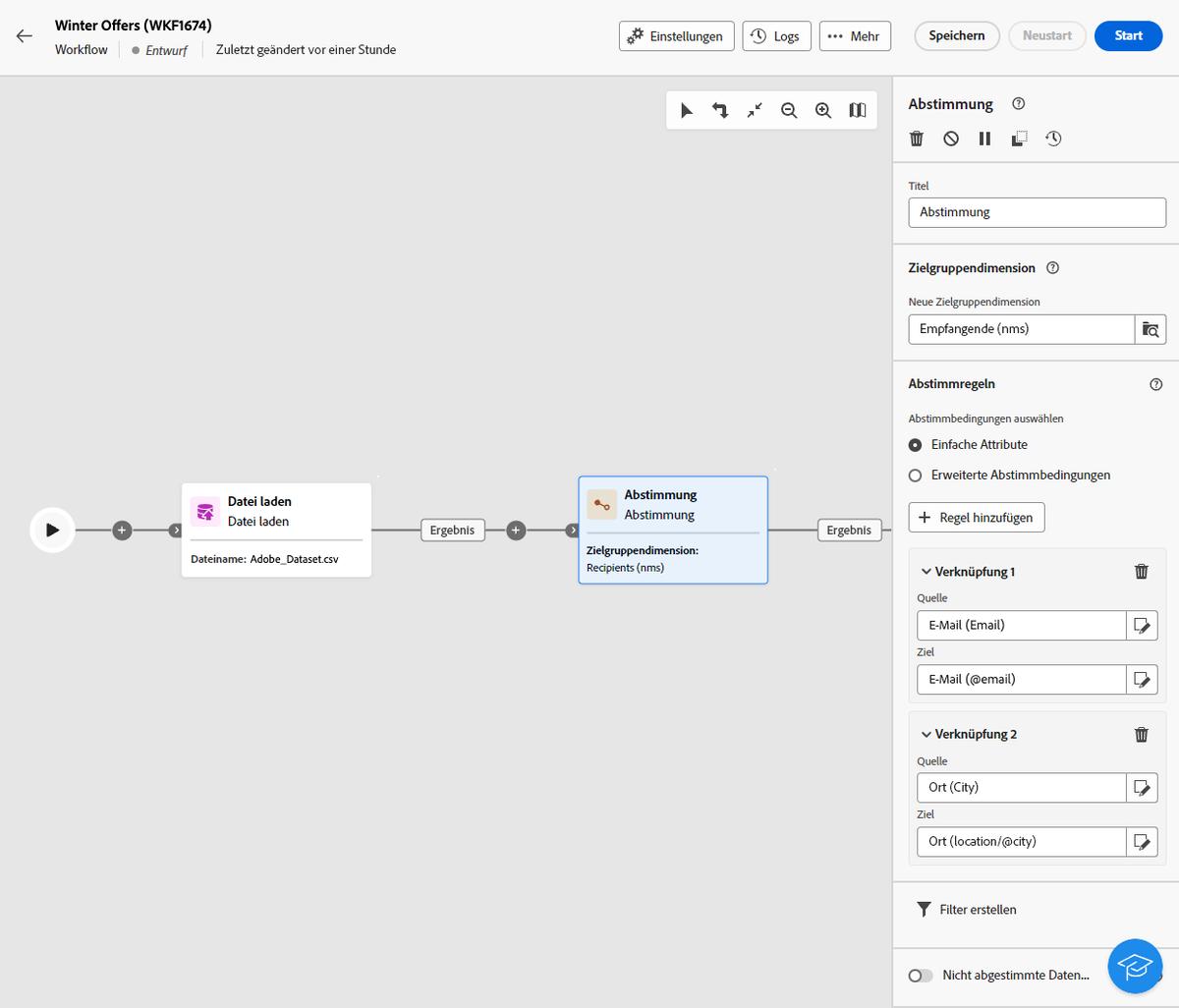 Verwenden der Workflow-Aktivität „Abstimmung“ | Adobe Campaign