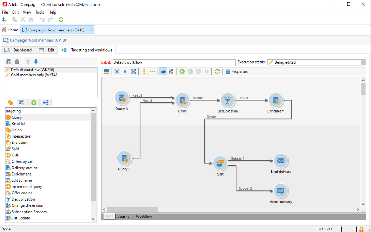 Art der Workflows | Adobe Campaign