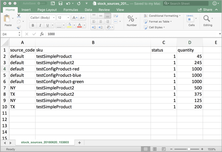 Import- und Ausfuhrinventar | Adobe Commerce