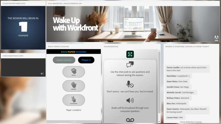 Mit Workfront wecken - Alles bei der Aufzeichnung fragen | Adobe Workfront
