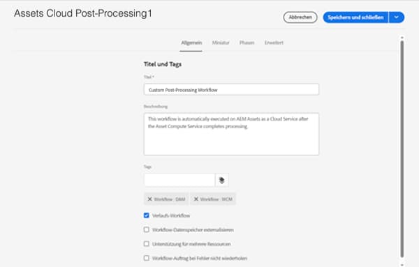 Automatisch Startende Workflows Adobe Experience Manager