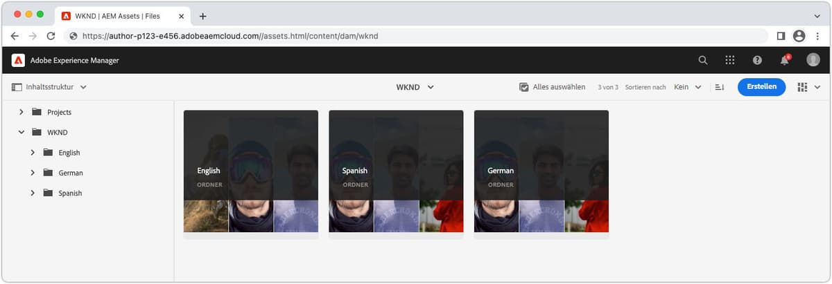 Verwenden lokalisierter Inhalte mit AEM Headless | Adobe Experience Manager