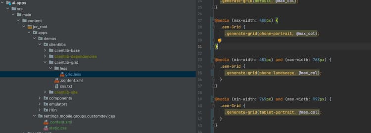 Responsive Breakpoints Adobe Experience Manager