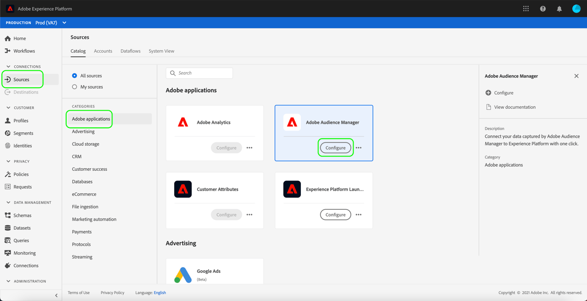 Erstellen einer Adobe Audience Manager-Quellverbindung in der Benutzeroberfläche | Adobe ...