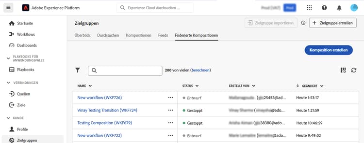 Erstellen von Kompositionen | Adobe Experience Cloud