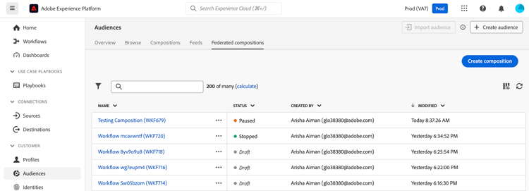 Erste Schritte mit Kompositionen | Adobe Experience Cloud