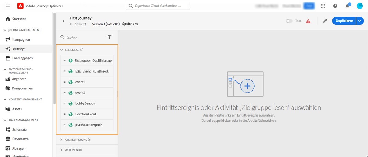 Erste Schritte mit Journey-Aktivitäten | Adobe Journey Optimizer