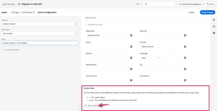 Migrieren von benutzerdefiniertem Code in die Web-SDK | Adobe Data Collection