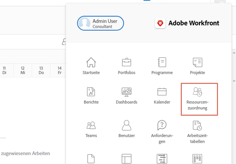 Suchen des Workload Balancer | Adobe Workfront