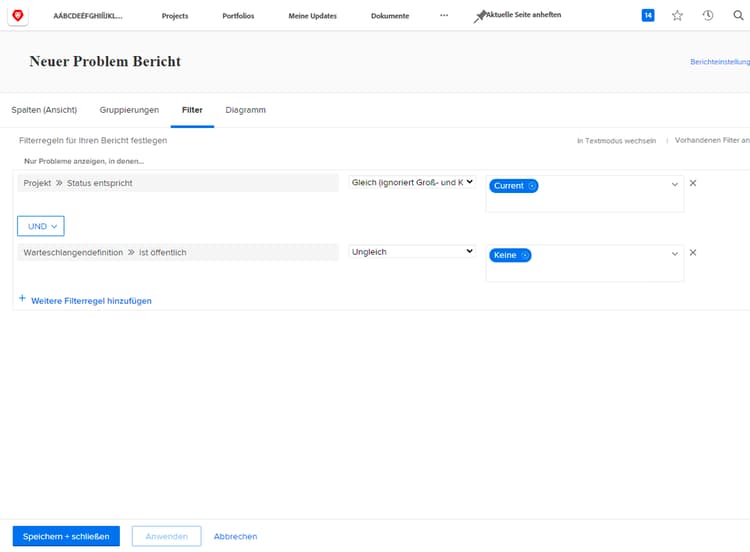 Erstellen eines Matrix-Berichts | Adobe Workfront