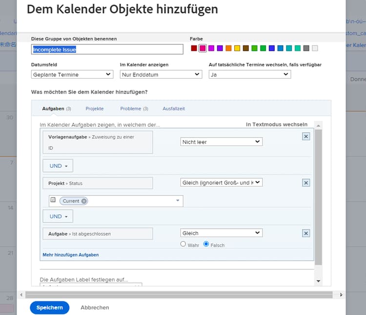 Sie sind an der Reihe, einen Kalenderbericht zu erstellen | Adobe Workfront