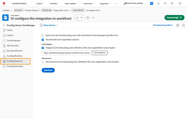 Grundlegendes zu Korrekturabzugsdetails | Adobe Workfront