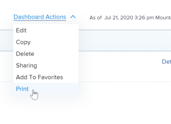 Dashboard exportieren | Adobe Workfront