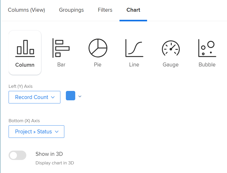 Diagramm zu einem Bericht hinzufügen | Adobe Workfront