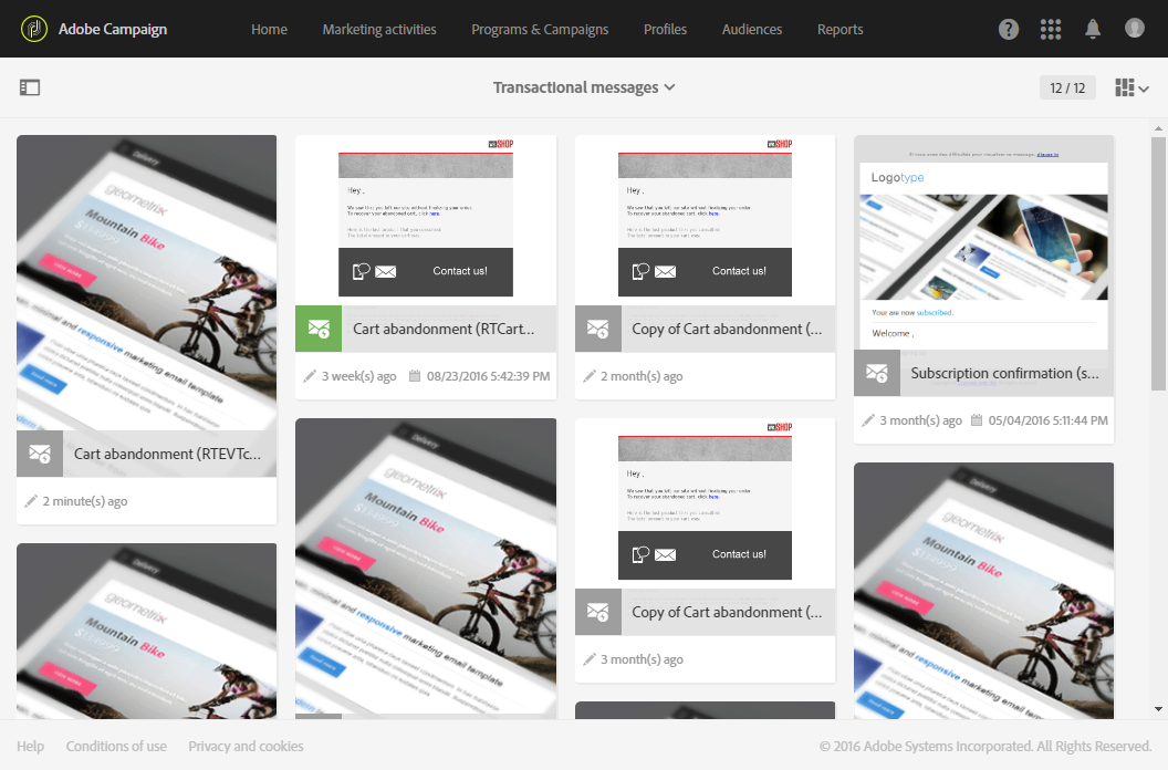 adobe campaign standard transactional messaging