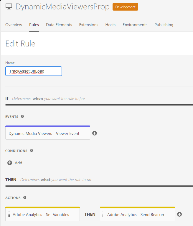 adobe launch rules events