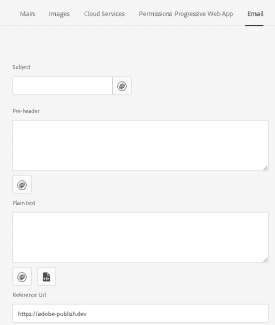 Email Page Component | Adobe Experience Manager