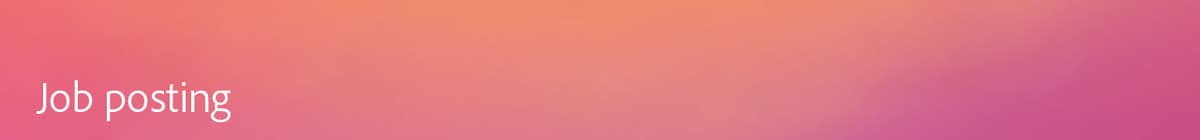 Job Posting | Adobe Acrobat Services