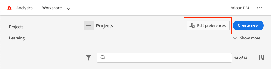 How to set user preferences in Analysis Workspace | Adobe Customer ...