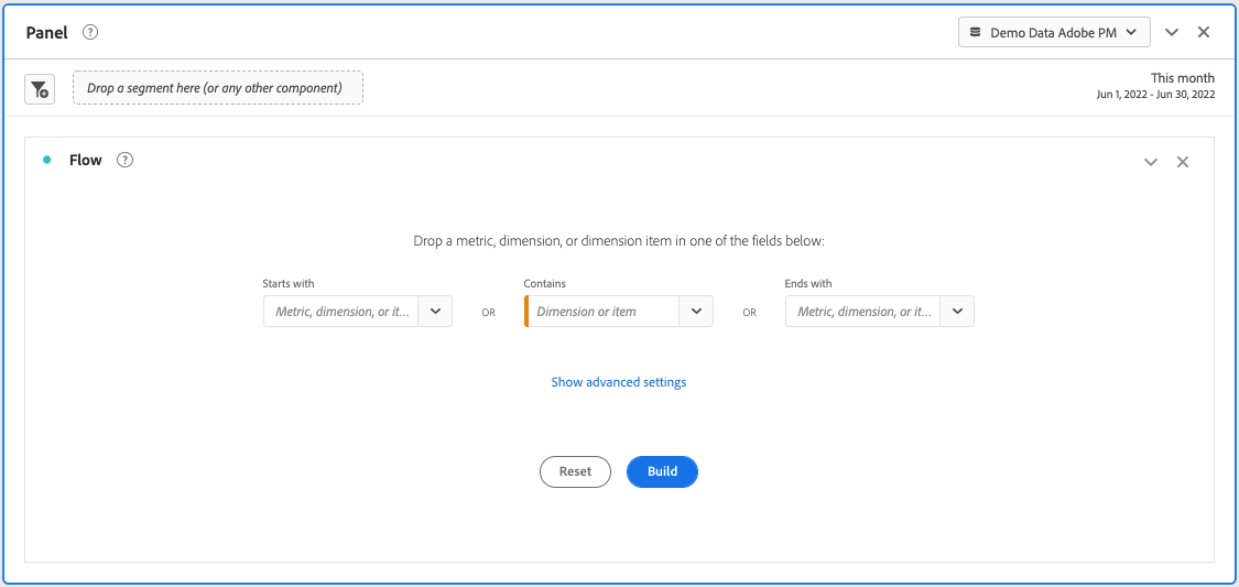 How to configure a flow visualization | Adobe Customer Journey Analytics