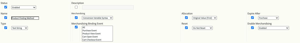 Merchandising eVars and Product Finding Methods | Adobe Analytics