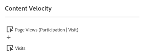 Content Velocity | Adobe Analytics