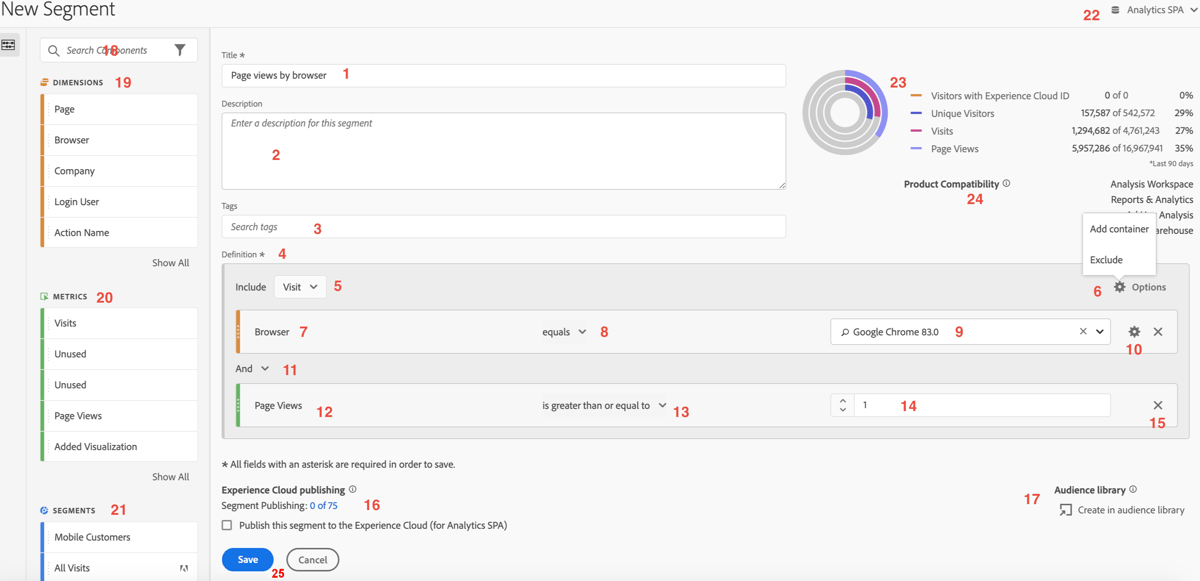 Build segments | Adobe Analytics