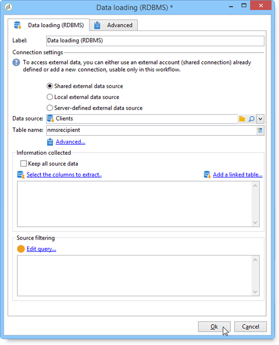 Data loading (RDBMS) | Adobe Campaign