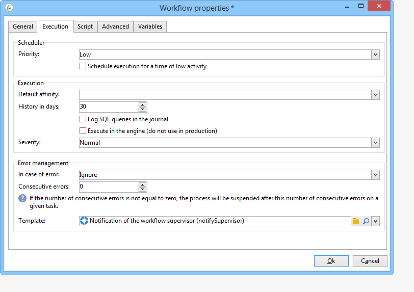 Workflow properties | Adobe Campaign
