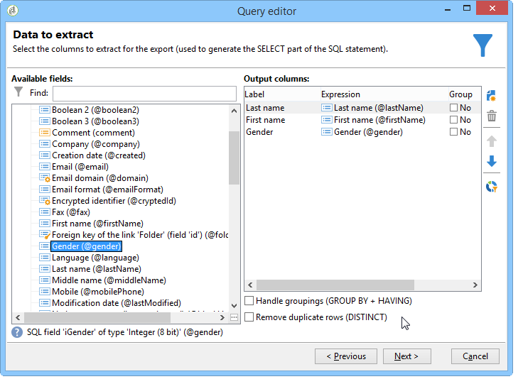 Add an Enumeration type calculated field | Adobe Campaign