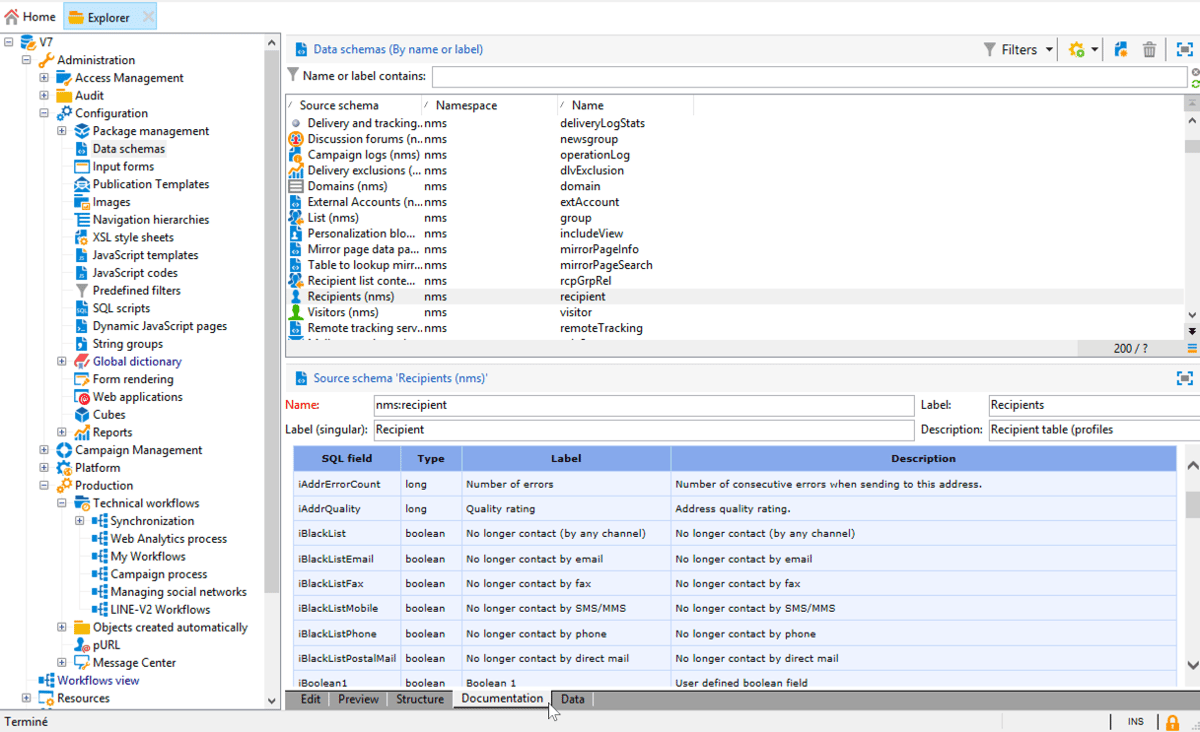 Adobe Campaign Classic data model description | Adobe Campaign