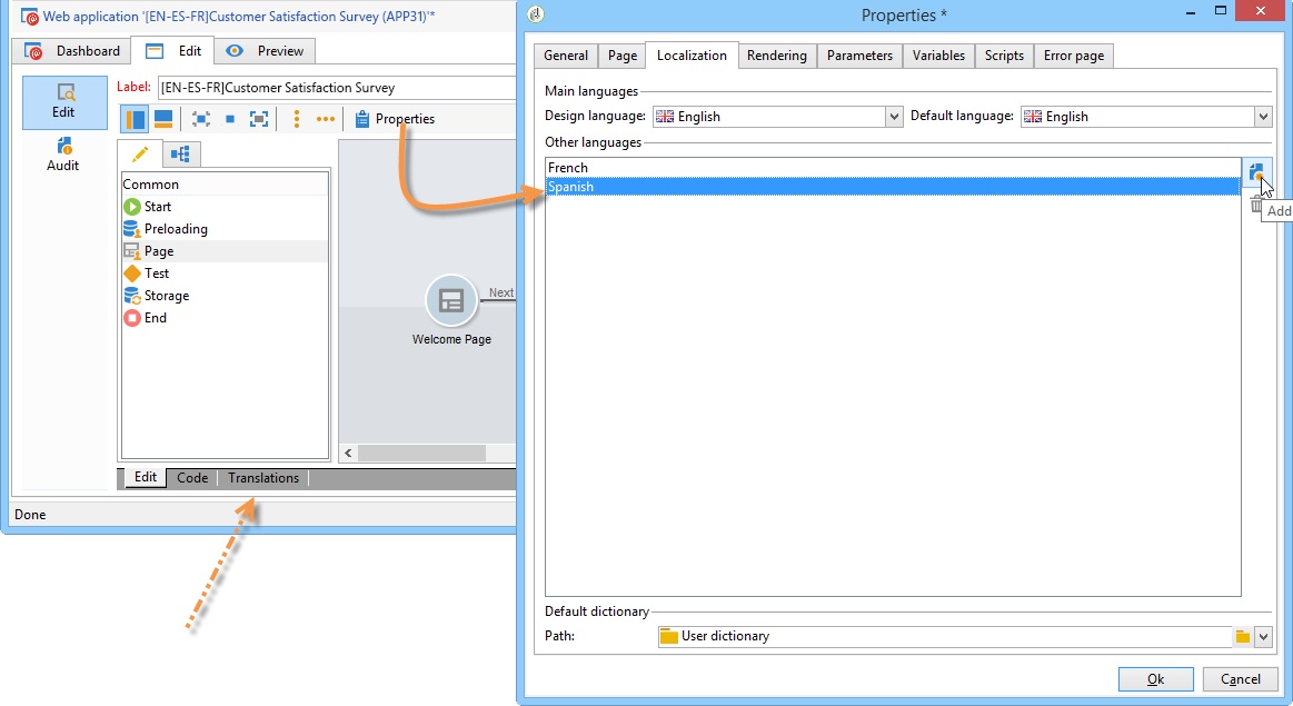Translate a web form | Adobe Campaign