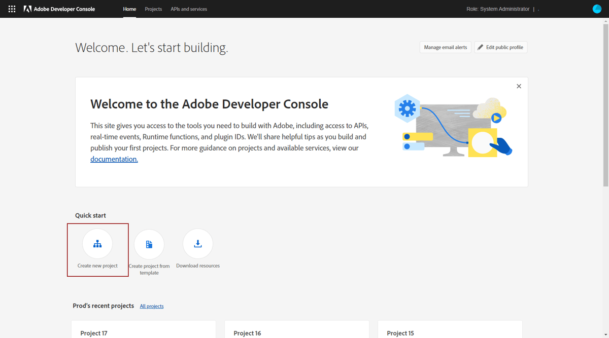 Create and configure your Adobe technical account for APIs | Adobe Campaign