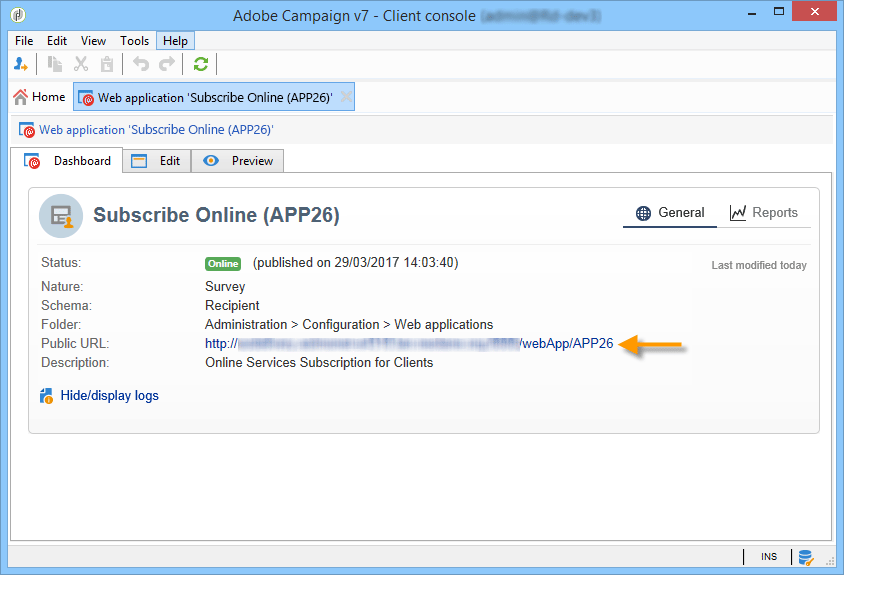 Publish, track and use collected data | Adobe Campaign