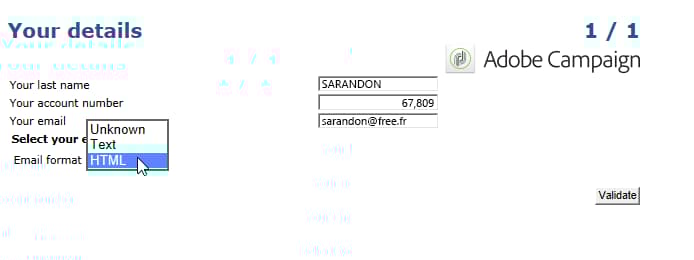 Key steps to create a survey | Adobe Campaign