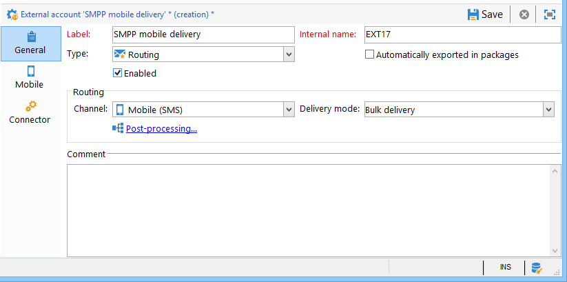 Configure Campaign SMS channel | Adobe Campaign