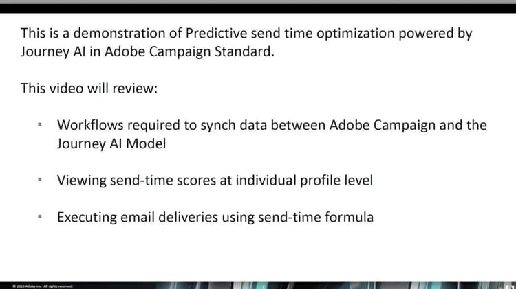 Predictive send time optimization | Adobe Campaign