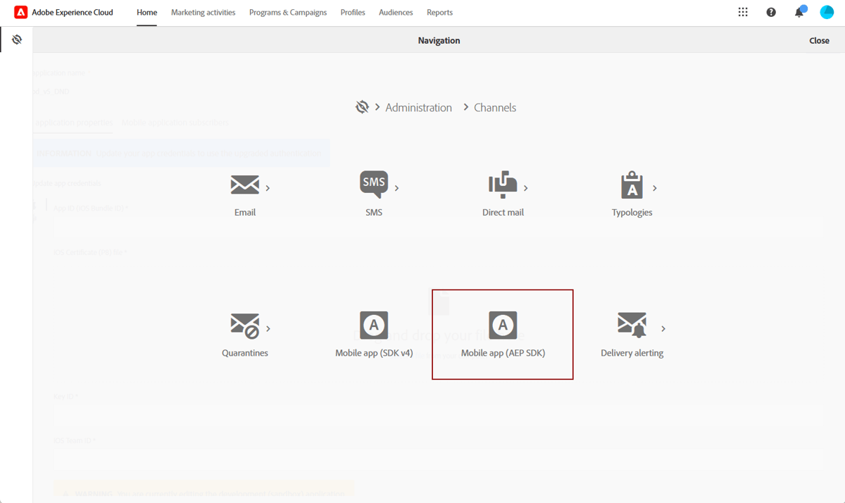 Push Notification Channel upcoming changes | Adobe Campaign