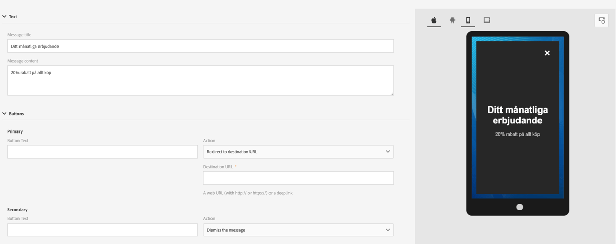In-App FAQ | Adobe Campaign