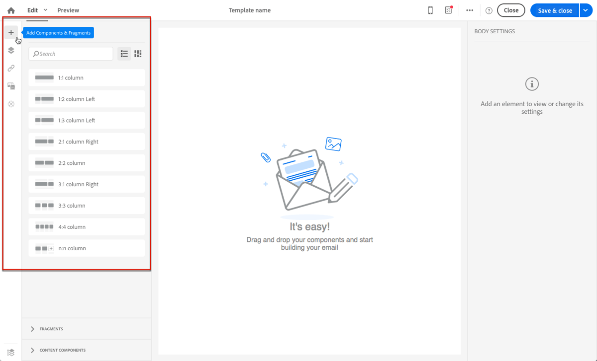 Designing emails from scratch | Adobe Campaign