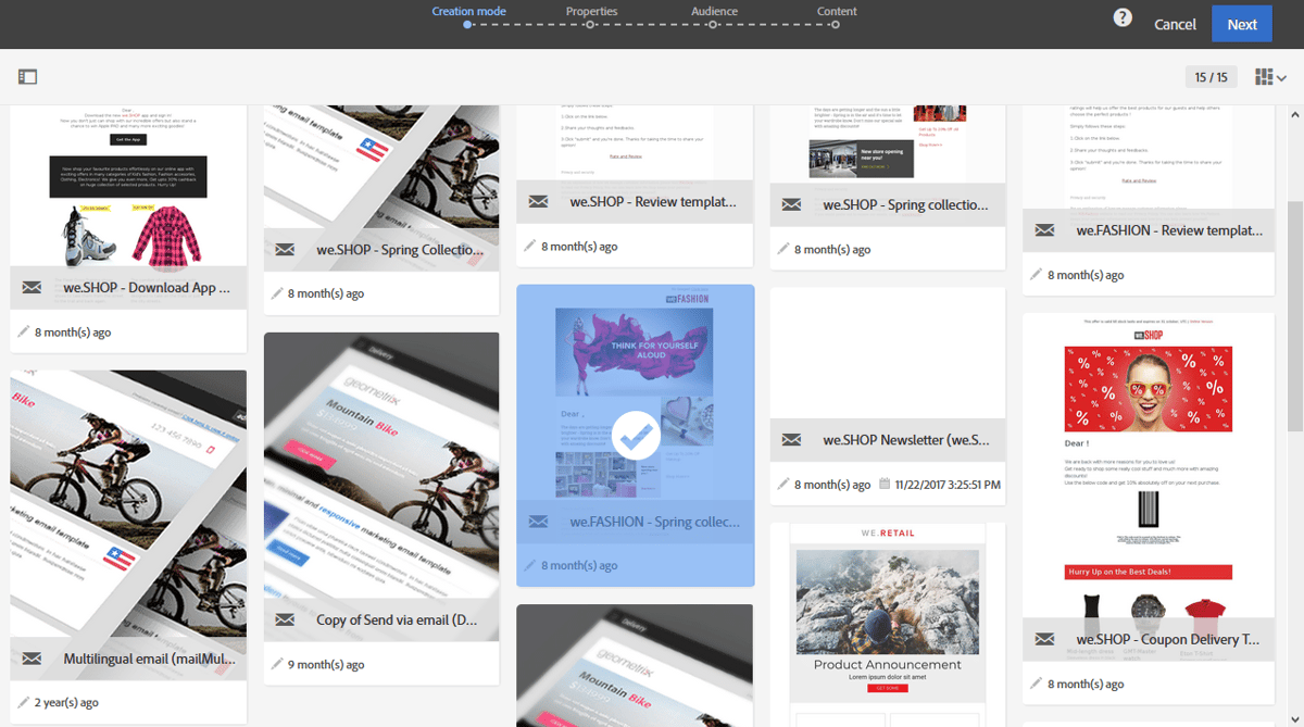 About templates | Adobe Campaign