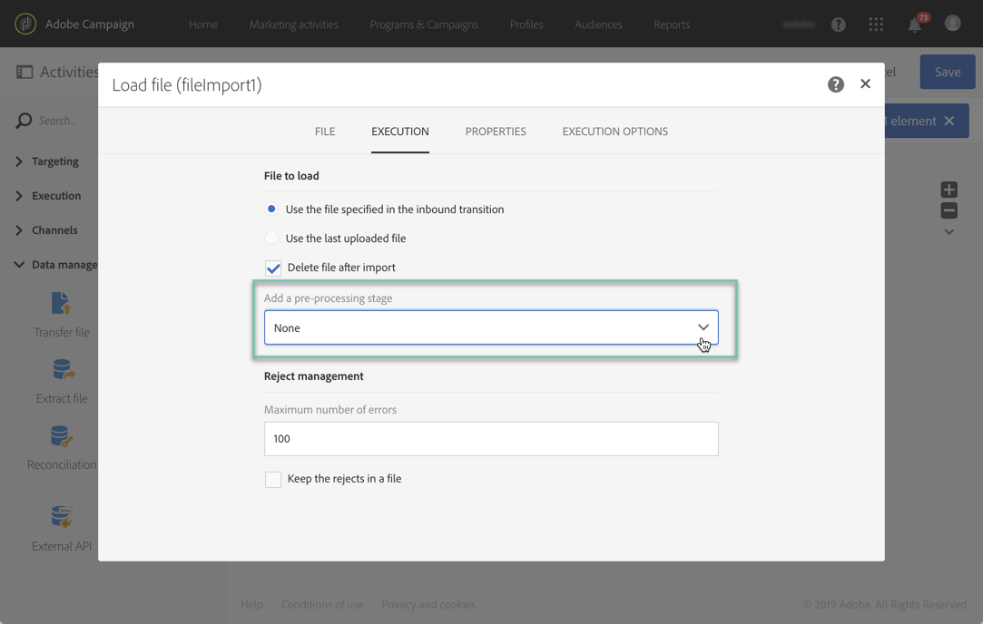 Managing encrypted data | Adobe Campaign