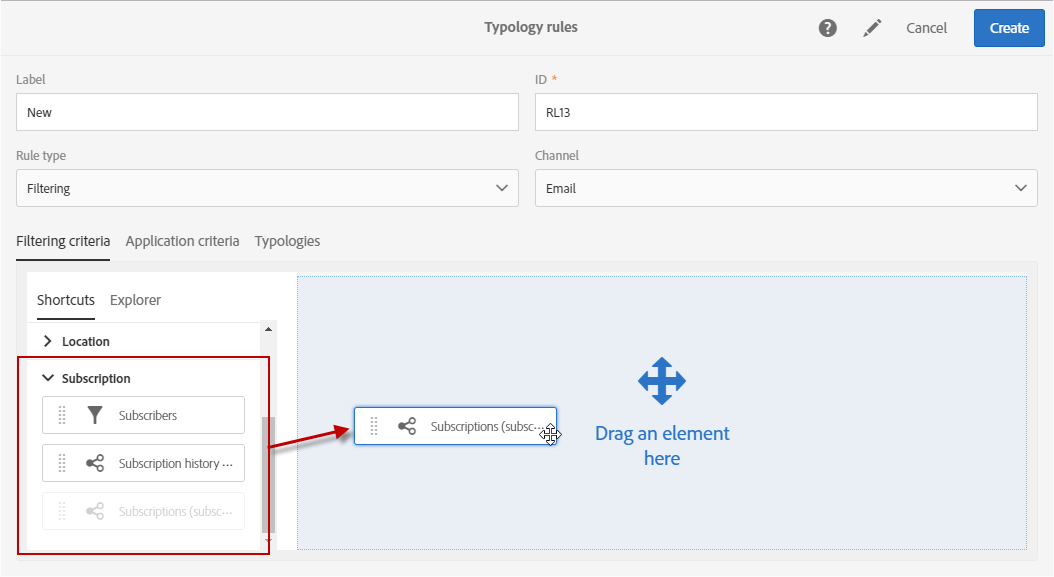 Filtering rules | Adobe Campaign
