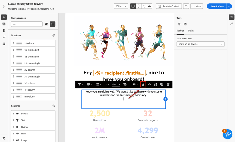 Add offers in your messages | Adobe Campaign
