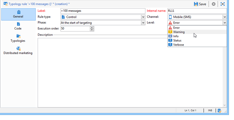 Configure control rules | Adobe Campaign