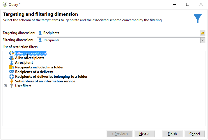 Filter duplicated recipients | Adobe Campaign