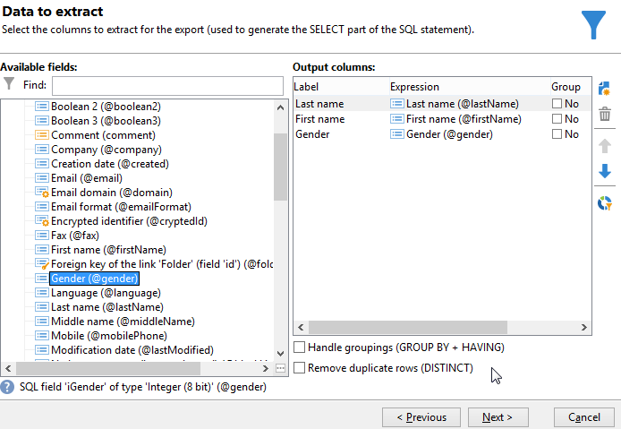 Add an Enumeration type calculated field | Adobe Campaign