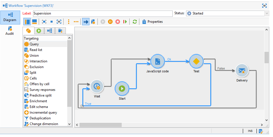 Supervising workflows | Adobe Campaign