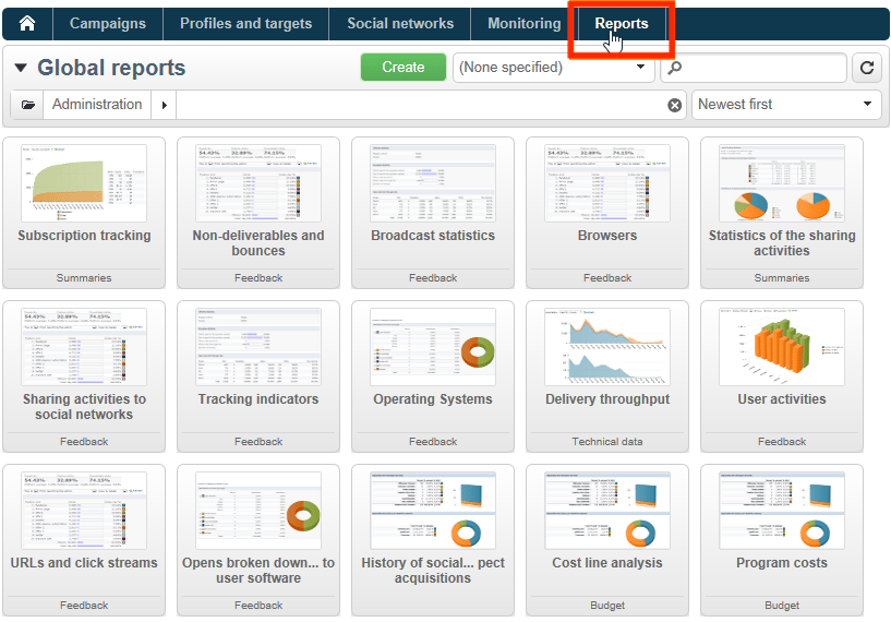 Adobe Campaign Built In Reports Adobe Campaign